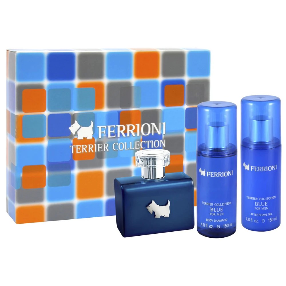 FERRIONI - Terrier Blue para Hombre / SET - 100 mL Eau de Toilette Spray